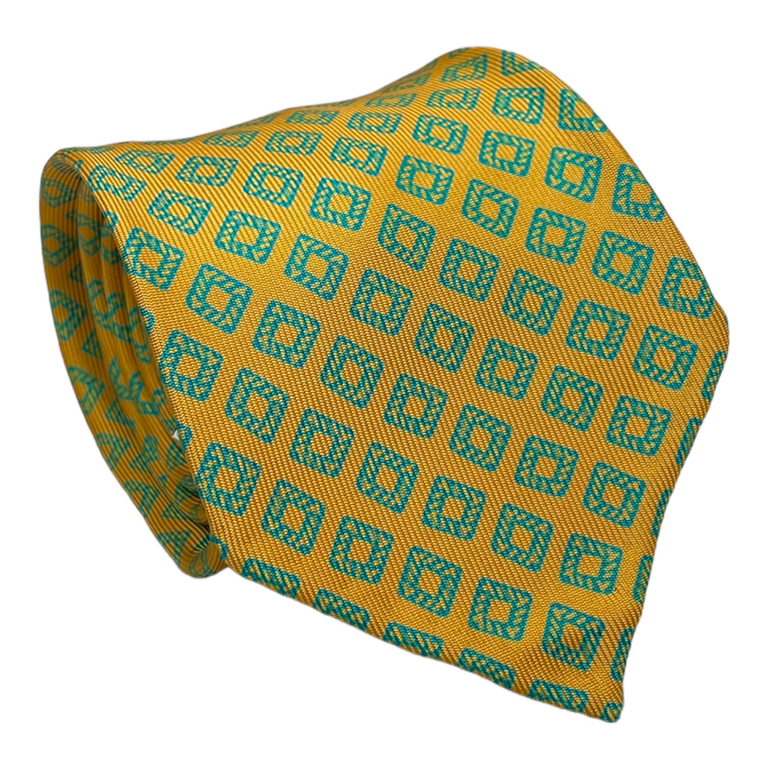 Yellow Diamond Silk Tie | Volare Clothing LLC